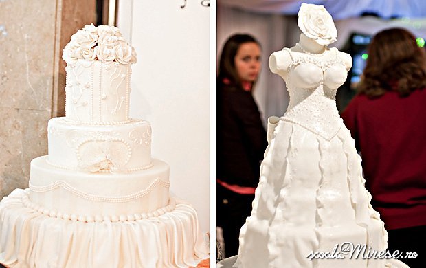 Modele si idei pentru tortul alb de nunta - Organizare nunta - Nunta ...
