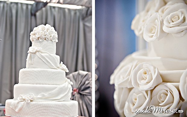 Modele si idei pentru tortul alb de nunta - Organizare nunta - Nunta ...
